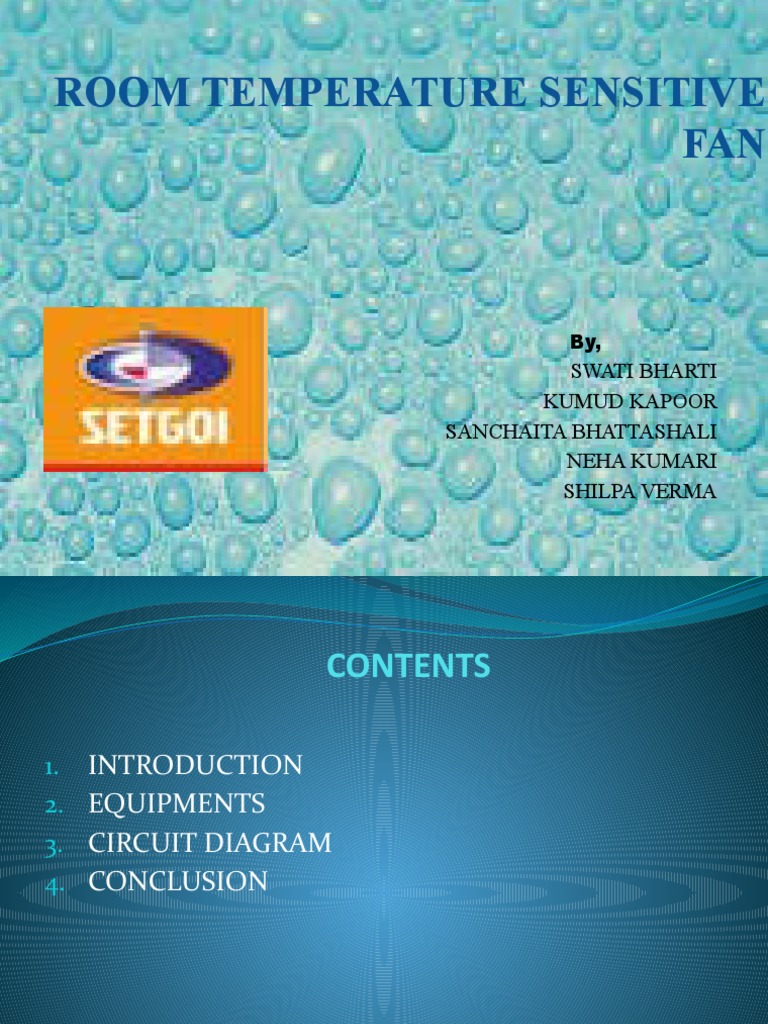 Temperature Controlled Fan System | PDF | Capacitor | Rectifier