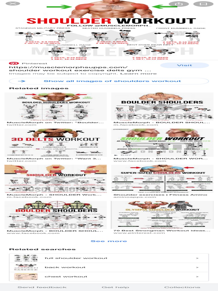 Shoulders Workout - Google Search | PDF | Weight Training | Physical Exercise