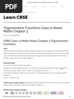 Class 11 Trigonometric Identities | PDF