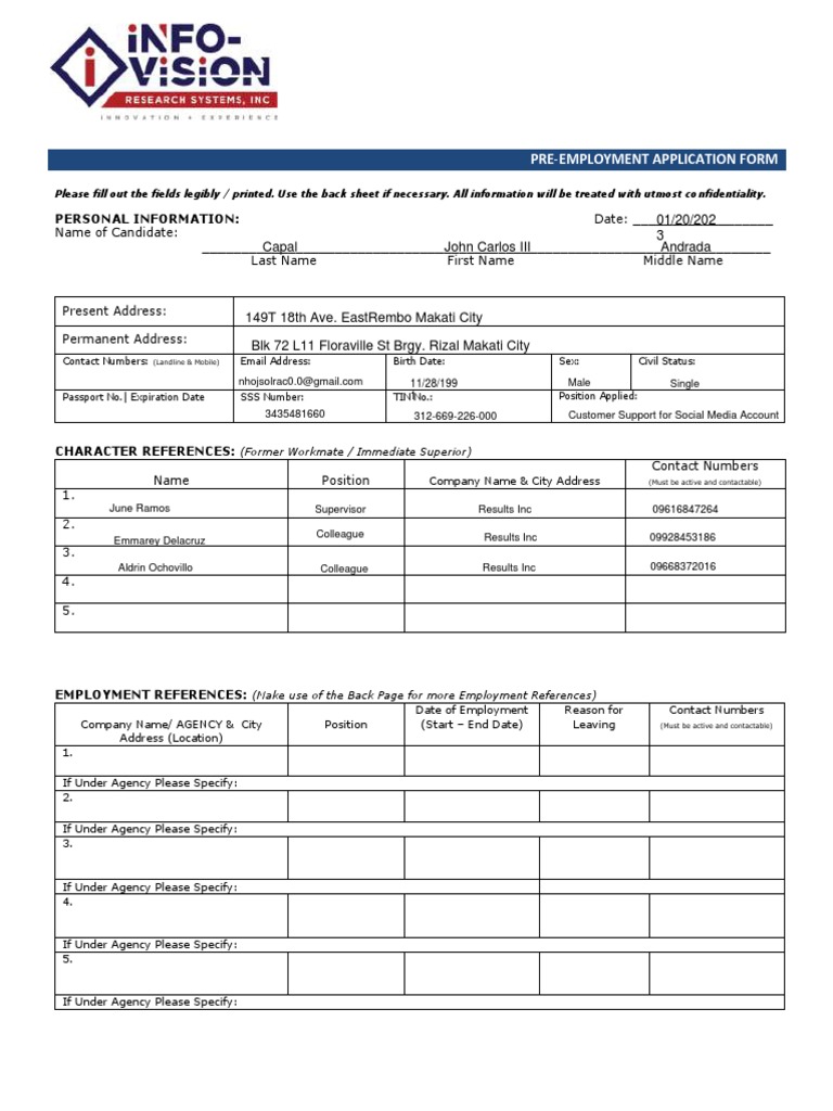 Consent Form (Infovision) (1) | PDF | National Security | Government ...