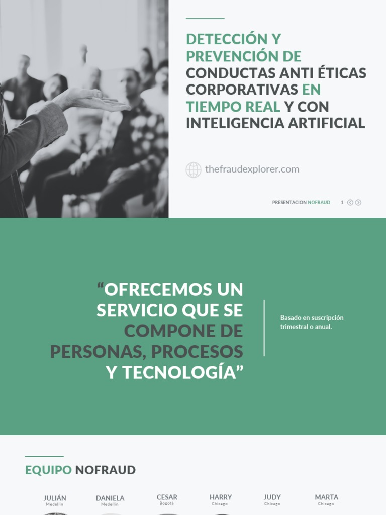 Spanish Presentation NoFraud | PDF | Microsoft | Informática