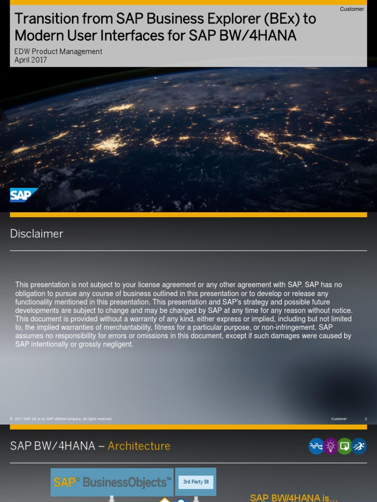 SAP BW4HANA BEx Transition v2 | PDF | Cloud Computing | Data Management