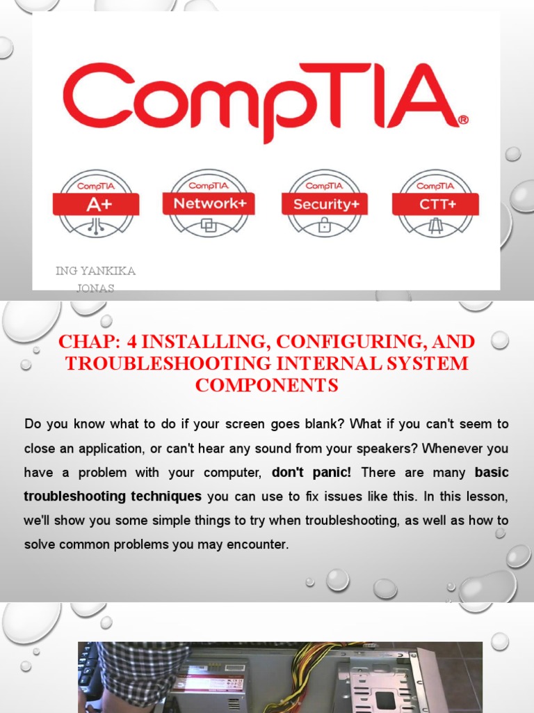 COMPTIA A+ 220-1001 - CHAP-4 Installing, Configuring, and ...