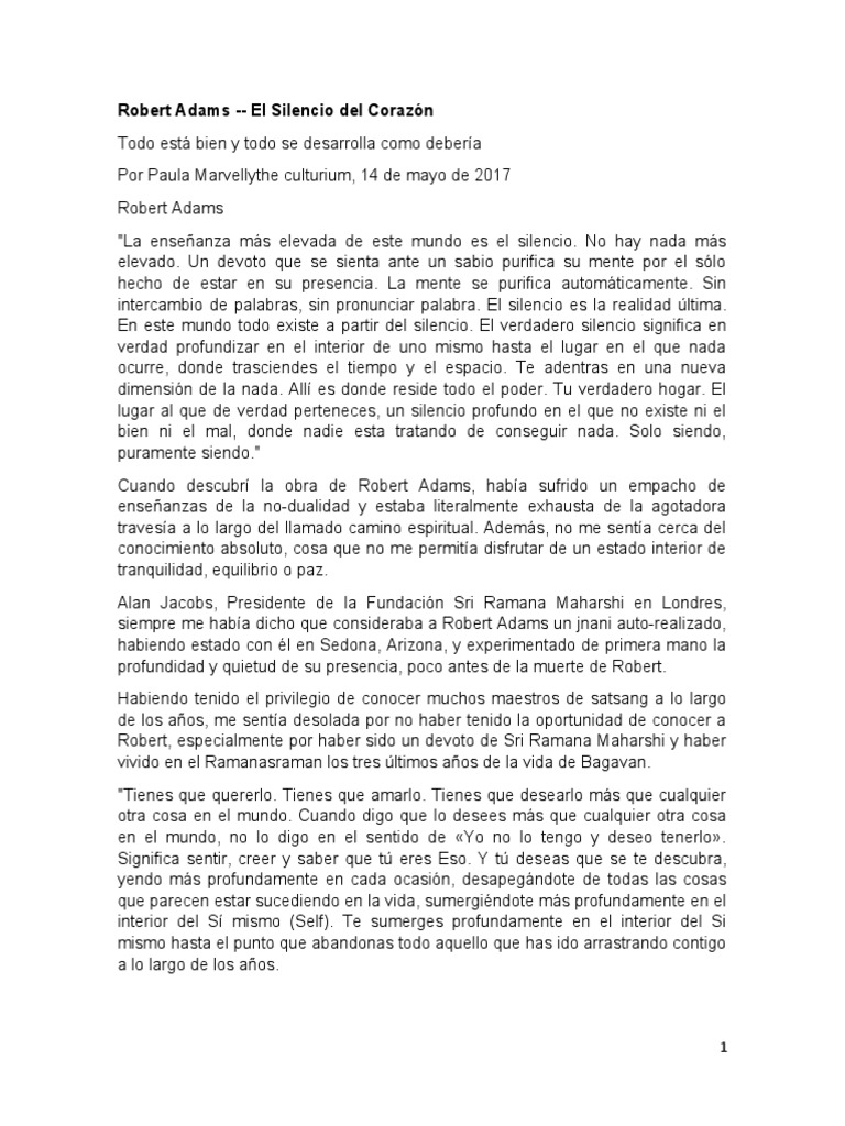 Robert Adams | PDF | Felicidad | Advaita Vedanta