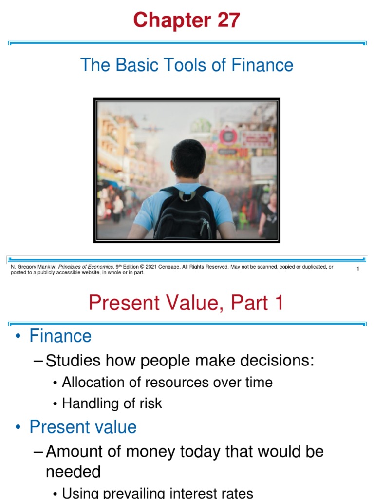 Chapter 27 The Basic Tools of Finance | PDF