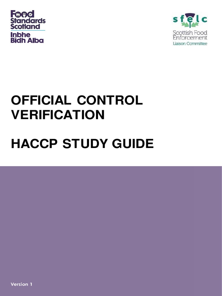 HACCP Study Guide | PDF