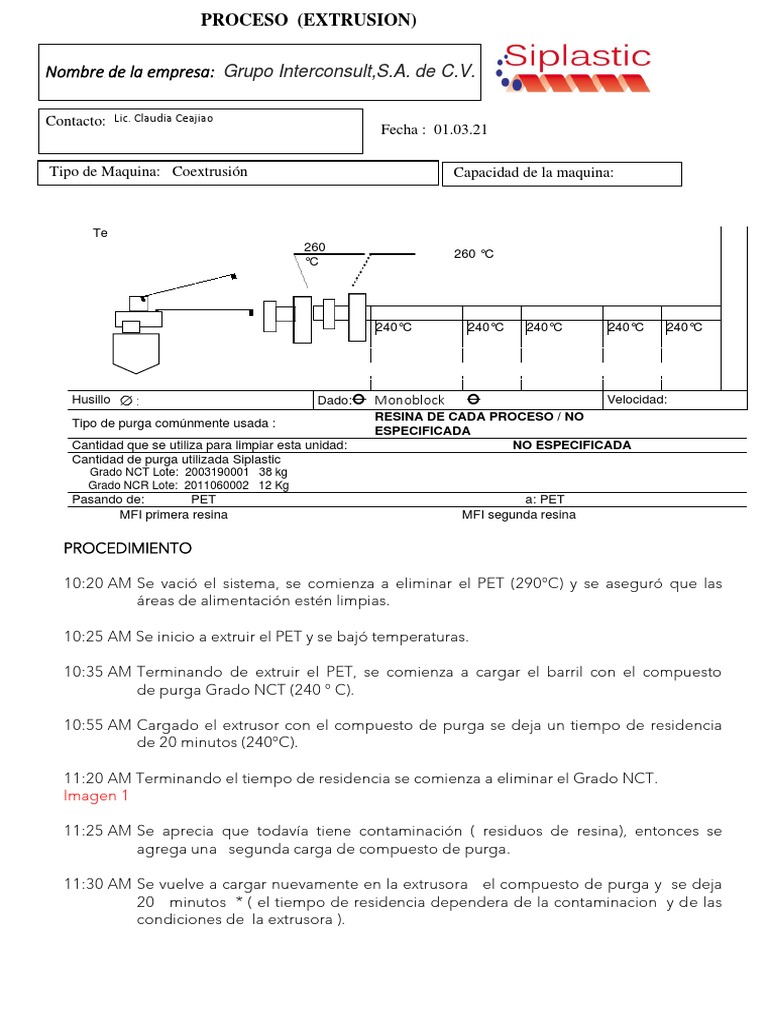 Test Grupo Interconsult Mexico Nct Ncr Extrusion | PDF | Materiales de ...