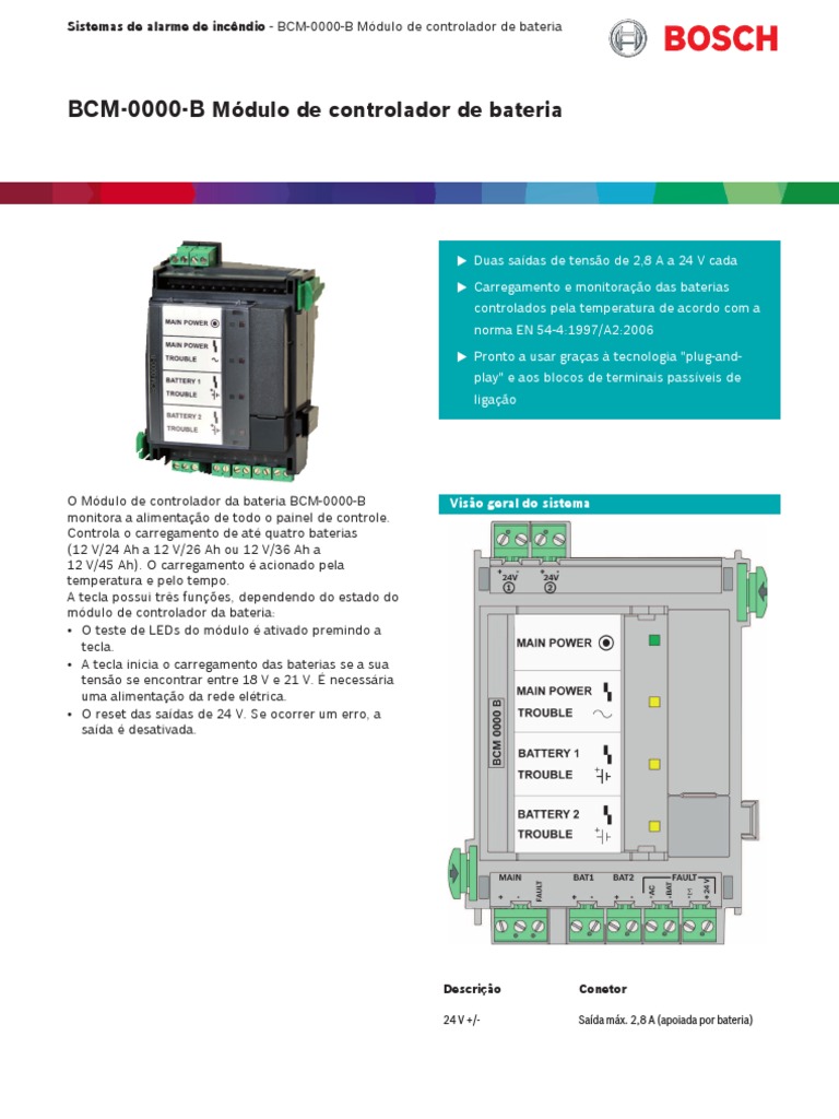 BCM 0000 B Battery C Data Sheet PTBR 91832213131 | PDF | Fonte de ...