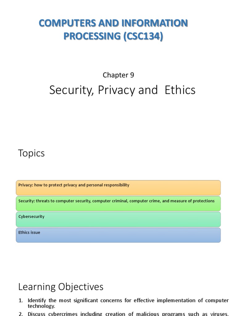 Cybersecurity & Privacy Essentials | PDF