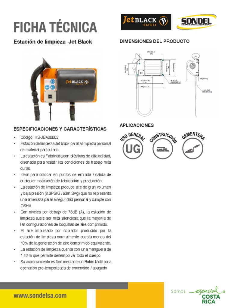 Estación de Limpieza Jet Black HS-JBA00003 | PDF