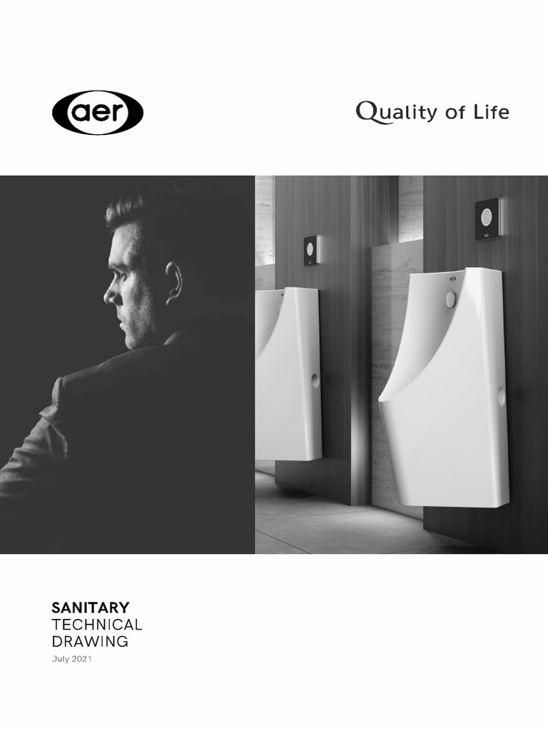 Sanitary Ware Drawing Catalogue Aer Compressed | PDF