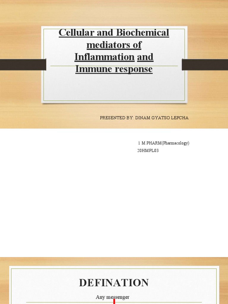 Cellular and Biochemical Mediators of Inflammation and Immune Response ...