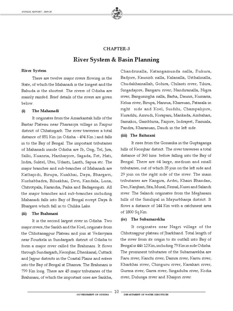 Odisha River System Overview | PDF | Geographic Information System ...