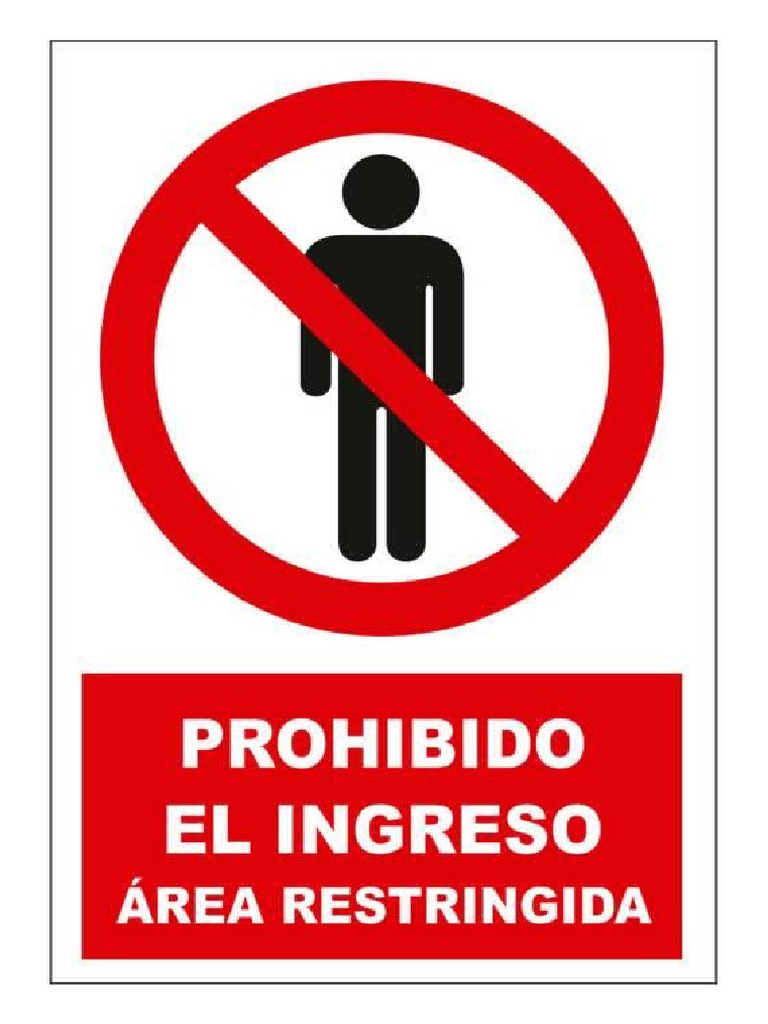 Señaletica Prohibido El Paso | PDF