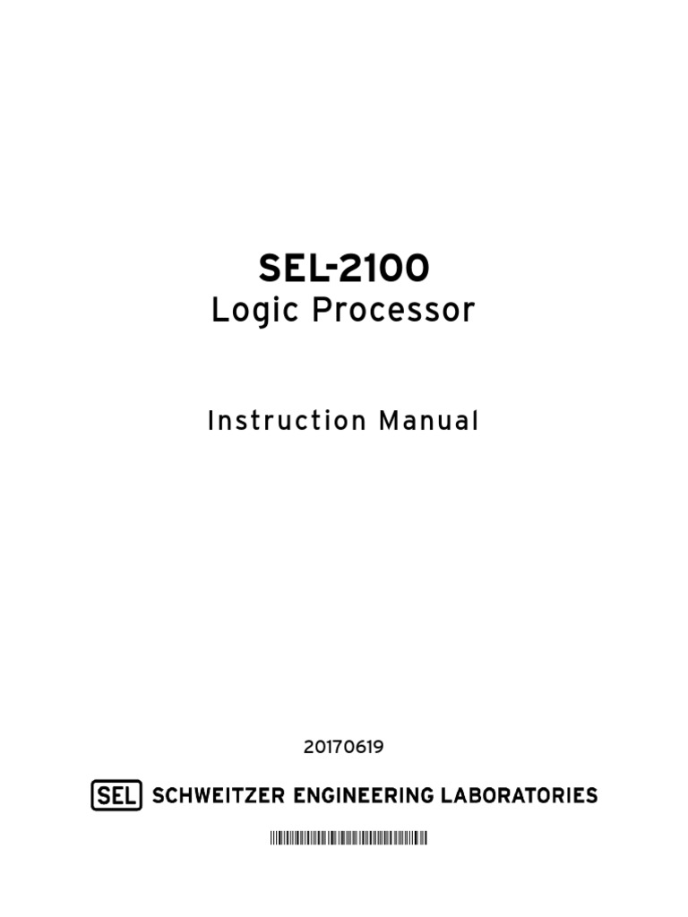 Manual SEL 2100 | PDF