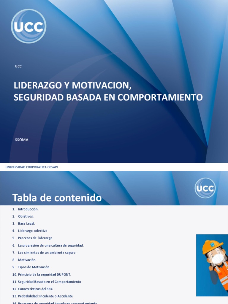 S01 - Presentación Liderazgo y Motivación SBC | PDF | Seguridad y salud ocupacional | Liderazgo