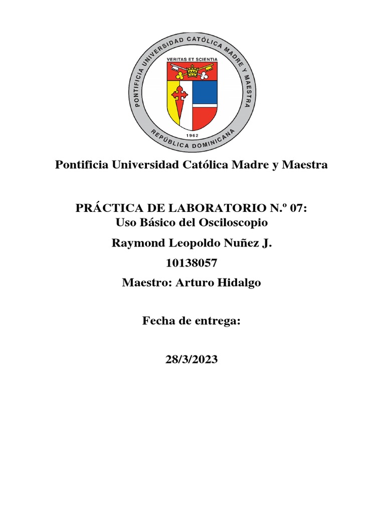 Reporte 7 Labfis2 1 Raymond Nunez | PDF | voltaje | Frecuencia