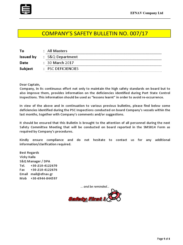 17-007 PSC Deficiencies | PDF