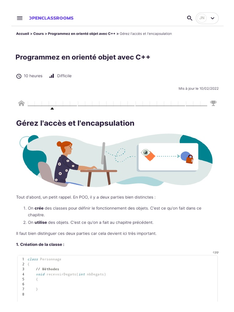 POO C++ - 3 - OpenClassrooms | PDF | C ++ | Programmation orientée objet