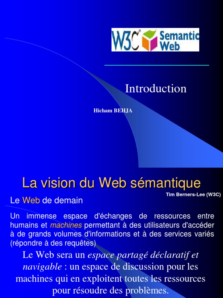 Introduction | PDF | Web sémantique | XML