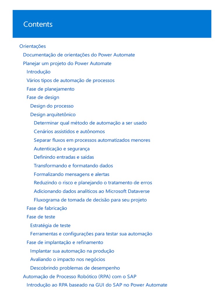 Power Automate | PDF | Automação | Autenticação