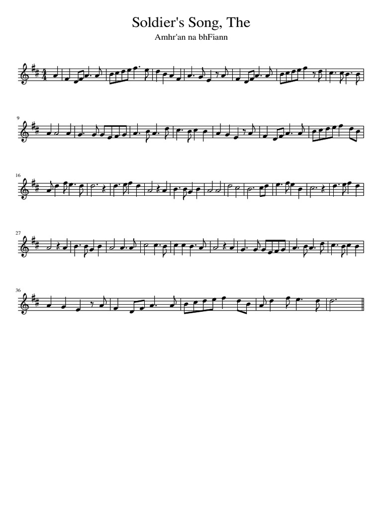 The Soldiers Song | PDF