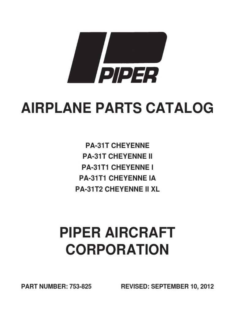 Piper PA-31T Parts Catalog | PDF | Piper Aircraft | Avionics