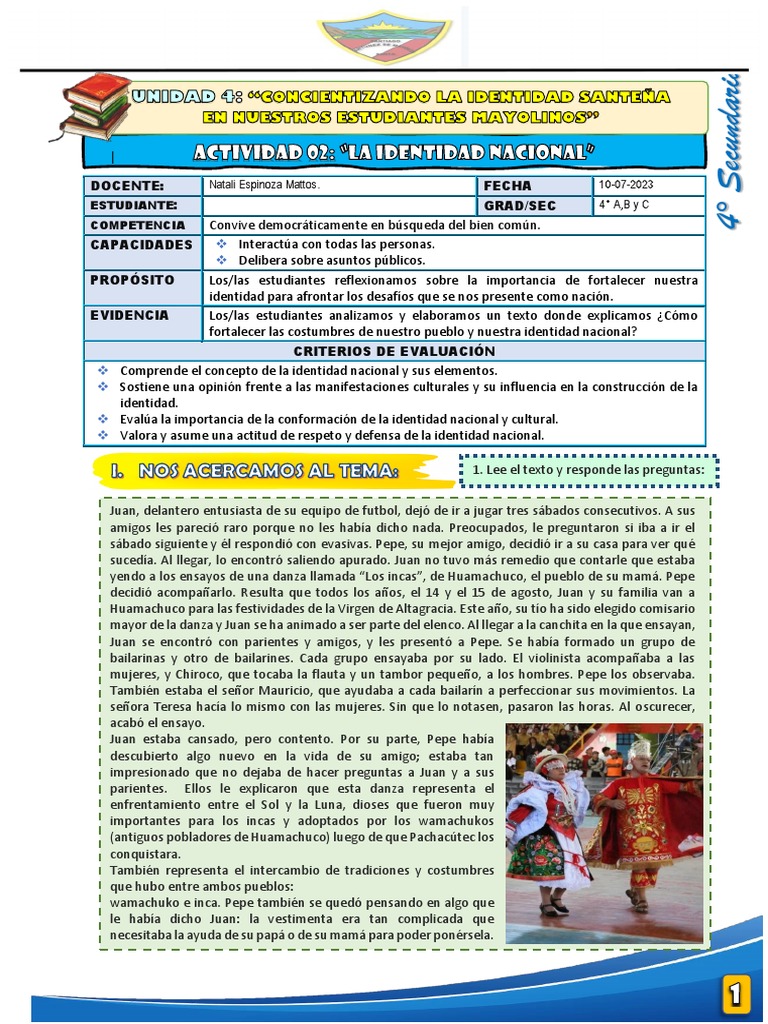 4° DPCC - Actv.03-Unid.4 2023 | PDF