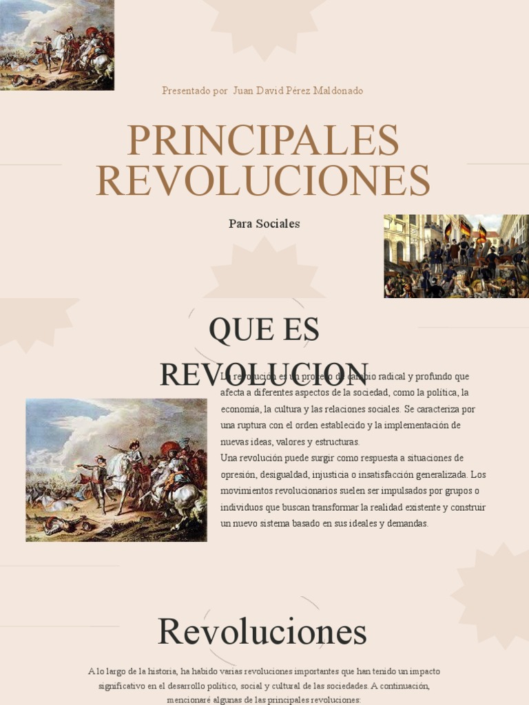 Principales Revoluciones de la Historia | PDF | Comunismo | Sociedad