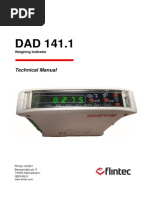 DAT 1400 Weight Transmitter Manual | PDF | Weight | Computer Keyboard