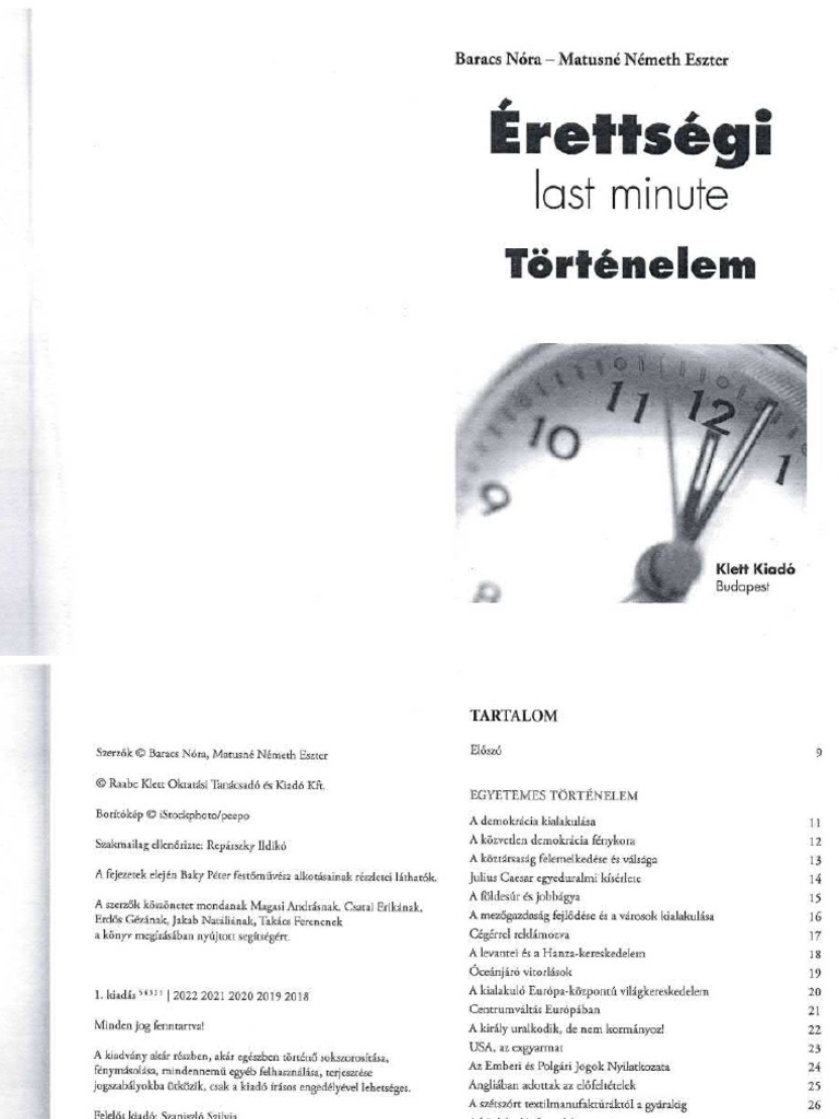 Erettsegi Lastminute Tortenelem Optimized | PDF