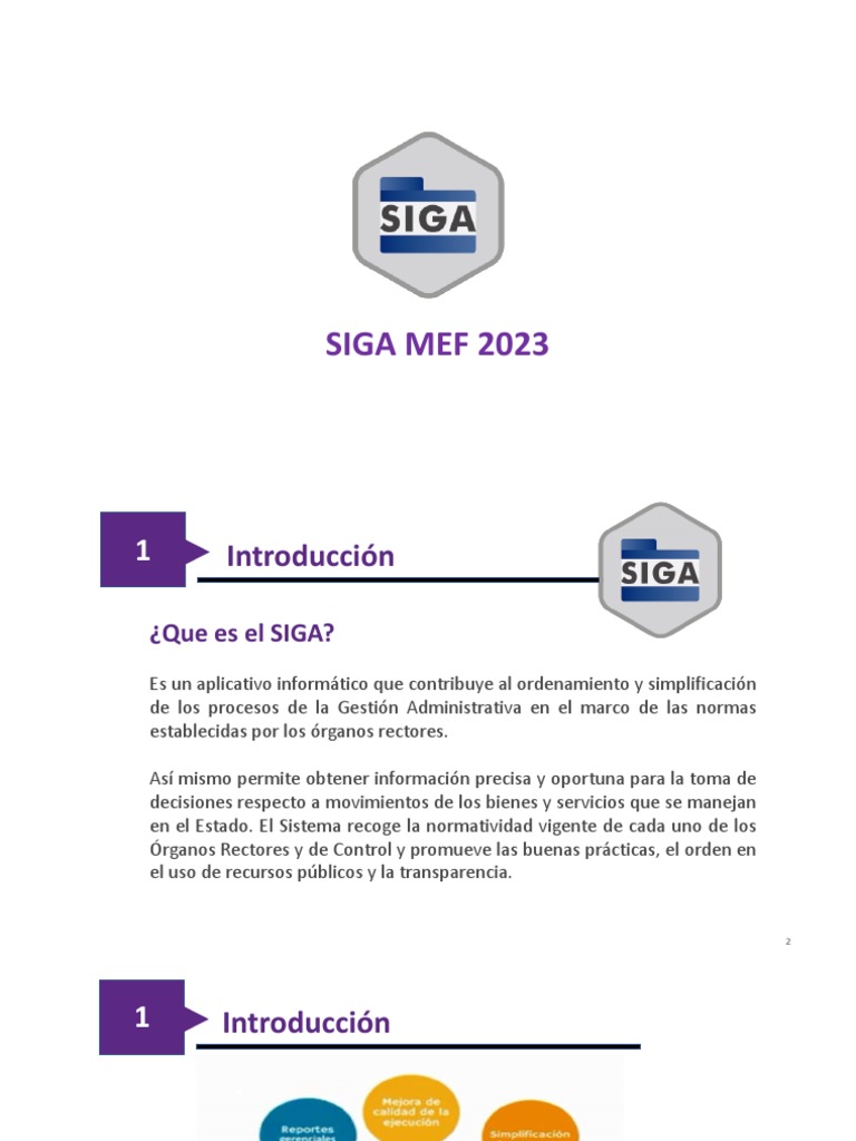 Curso Siga Mef | PDF