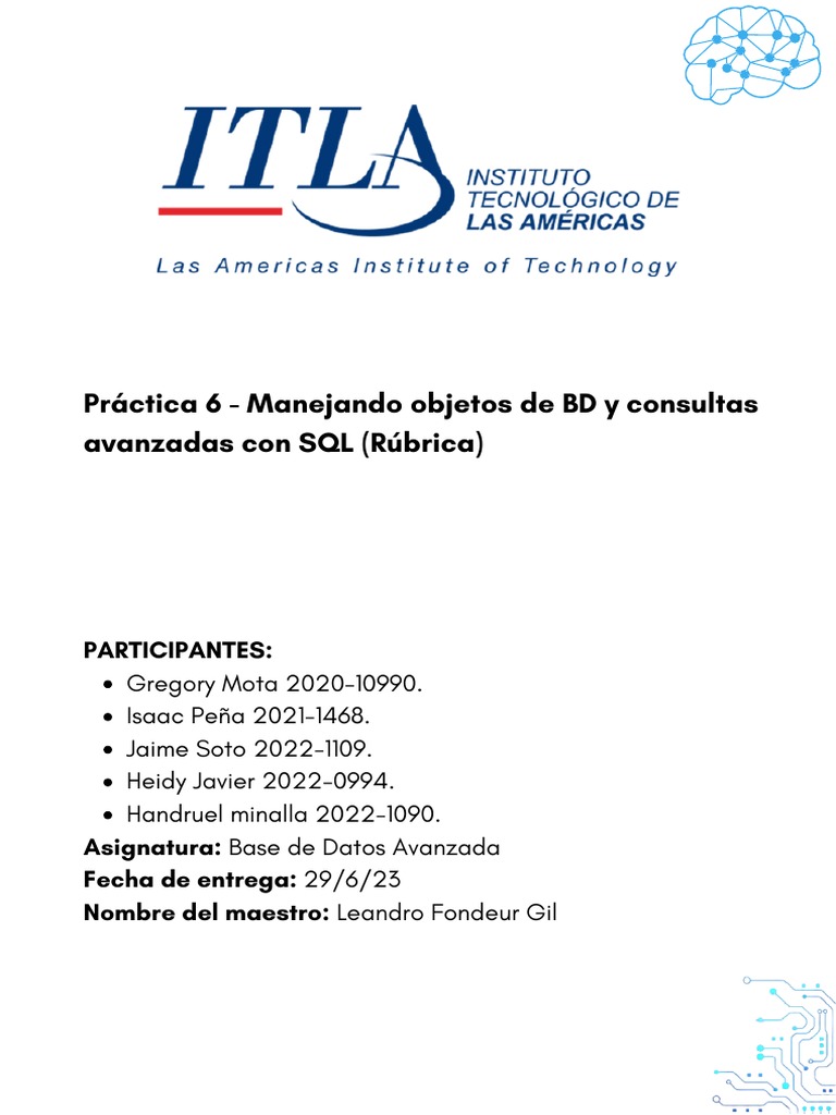 Consultas Avanzadas en SQL | PDF