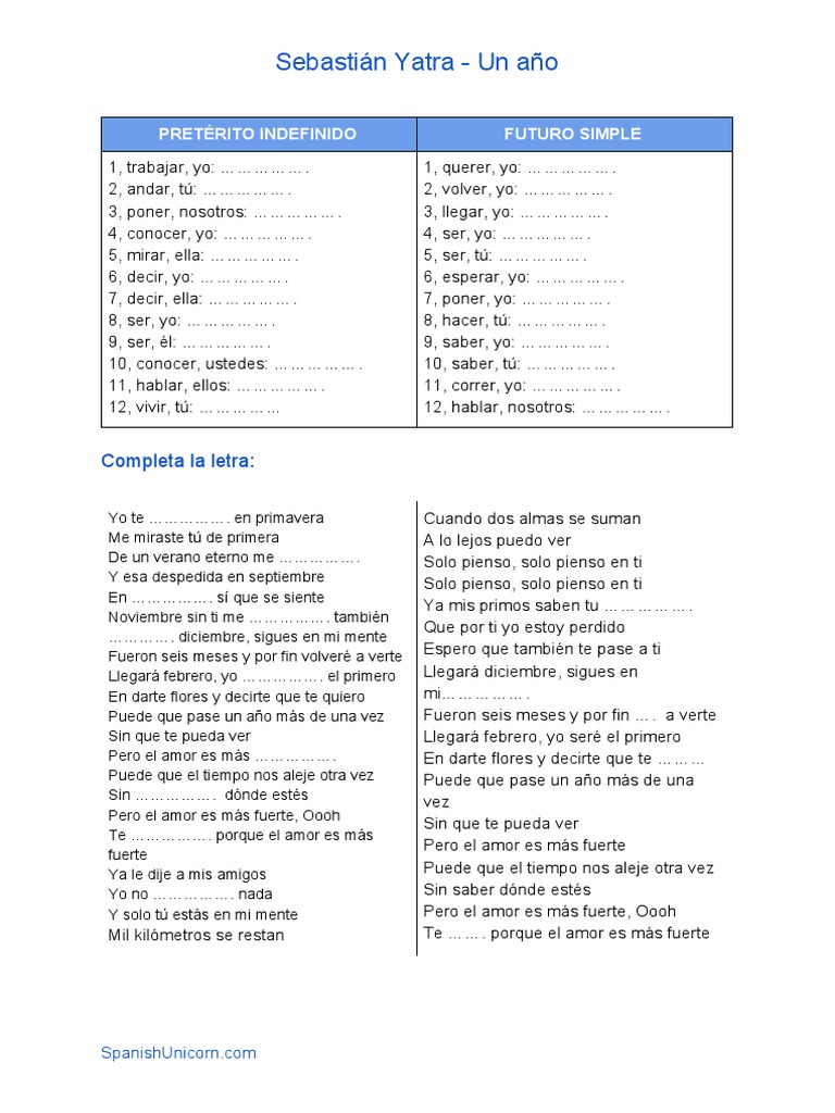 Sebastián Yatra Un Año | PDF
