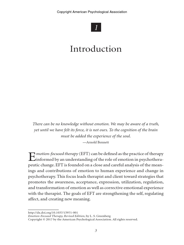 Greenberg, L. (2017) - EFT, Revised Ed. - Introduction | PDF