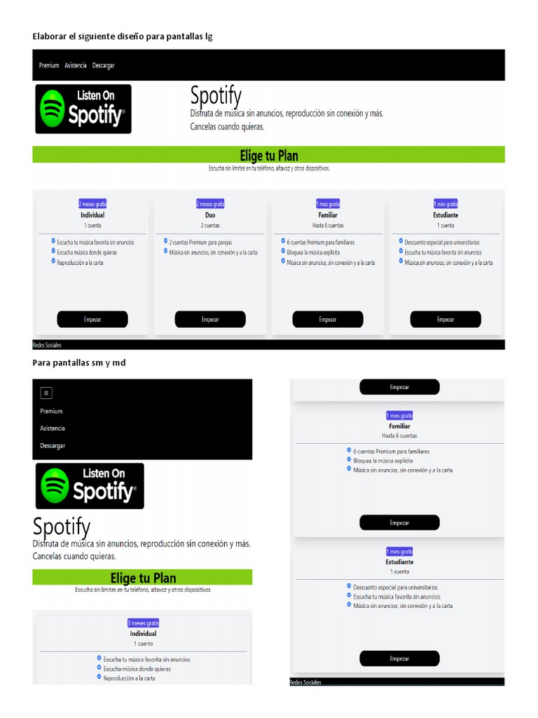 Practica Spotify | PDF