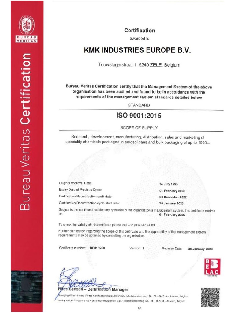 Certificado KMK | PDF