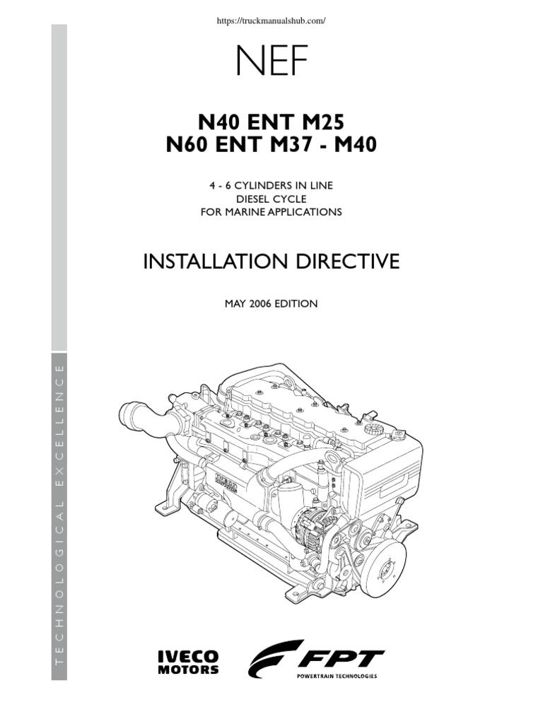 IVECO NEF N60-ENT-M37 - Installation Directive Manual | PDF | Pump ...