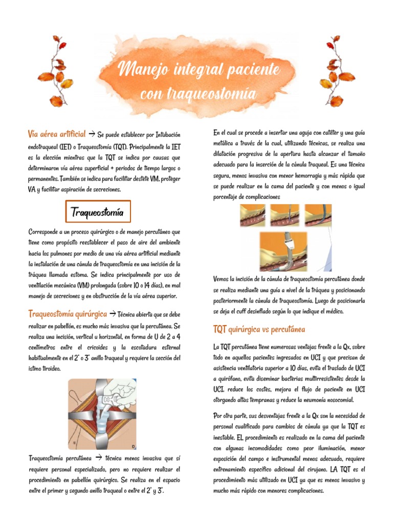 Manejo Paciente TQT | PDF | Tos | Sistema respiratorio