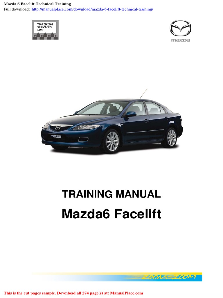Mazda 6 Facelift Technical Training | PDF