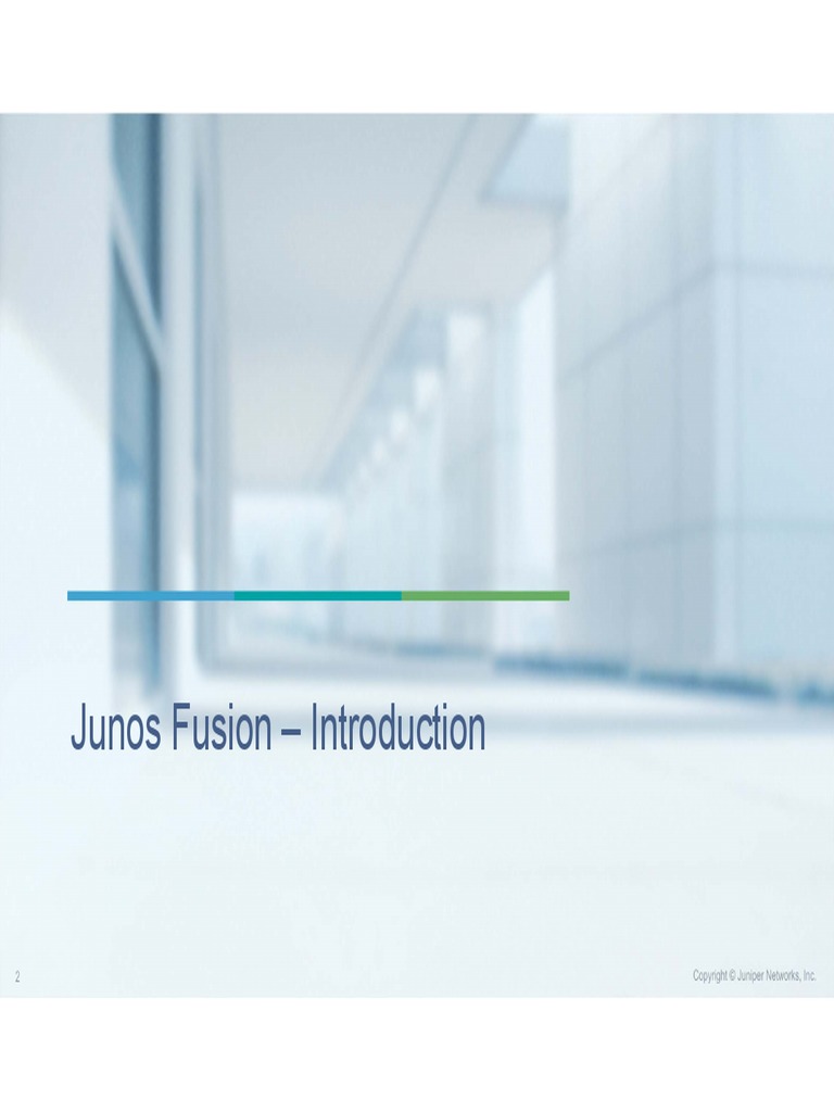 Junos Fusion | PDF | Computer Network | Computer Engineering