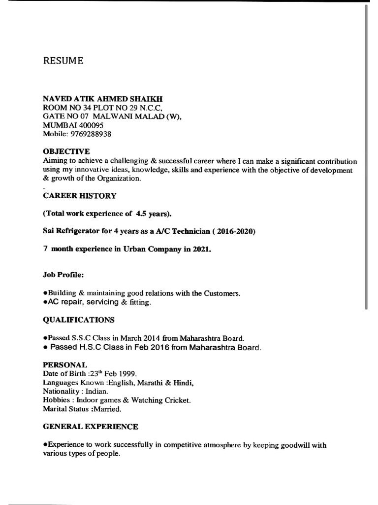 Naved Shaikh Resume 2022 | PDF Naved Shaikh Resume 2022 | PDF