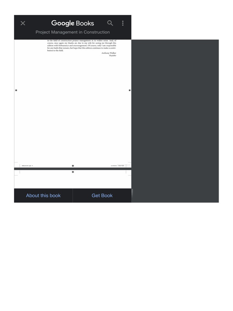 Project Management in Construction - Anthony Walker - Google Books | PDF