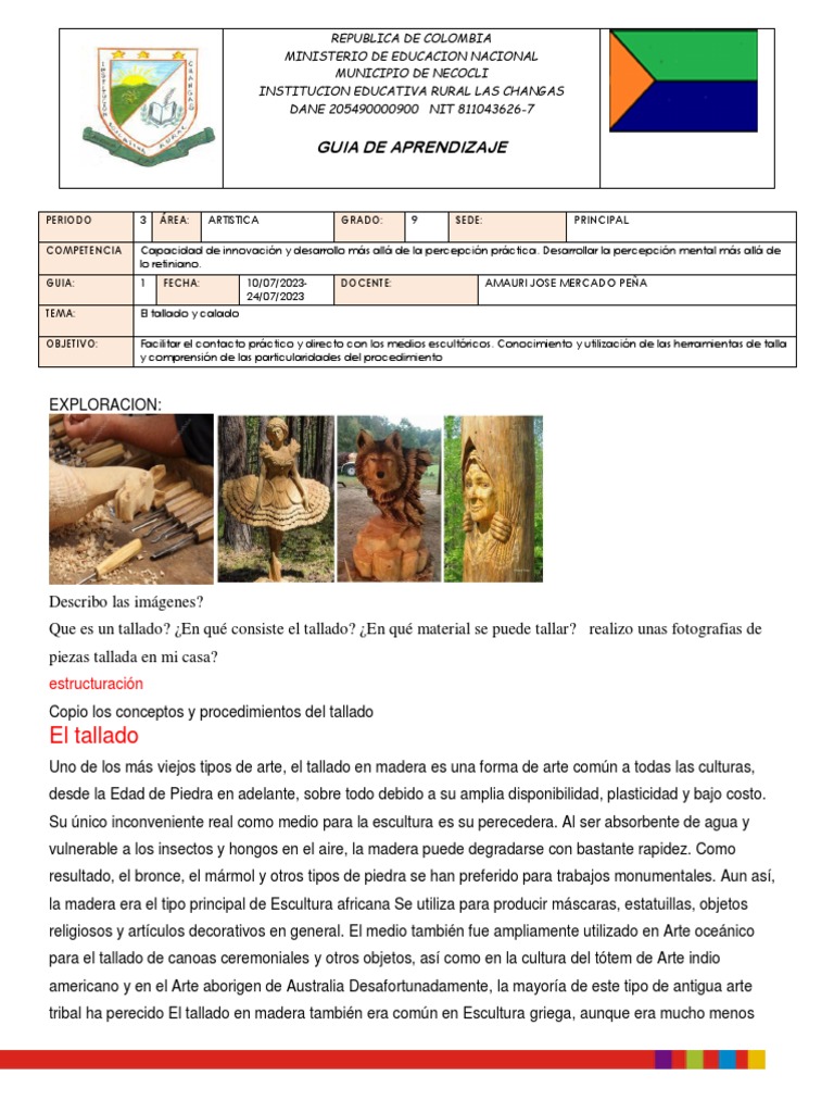 Historia y técnicas del tallado en madera | PDF | Escultura