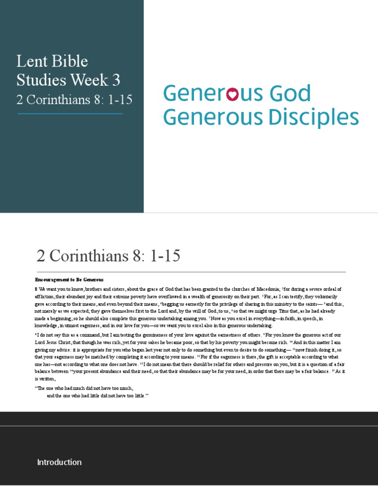 Lent Bible Studies Week 3 | PDF | Paul The Apostle | Jesus
