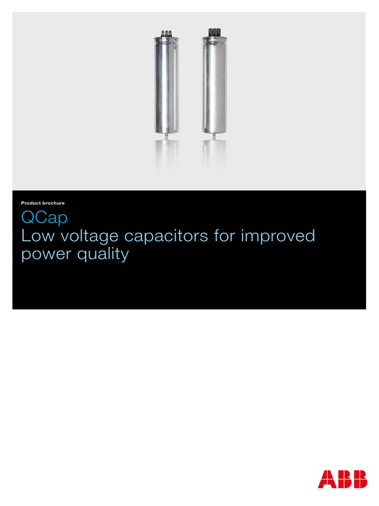 ABB QCap Low Voltage Capacitors | PDF | Capacitor | Electric Power