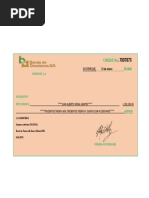 Estructura Del Cheque Bac Bancaria | PDF