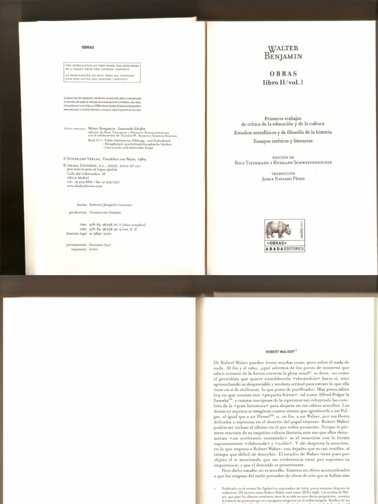 Benjamin Walser | PDF