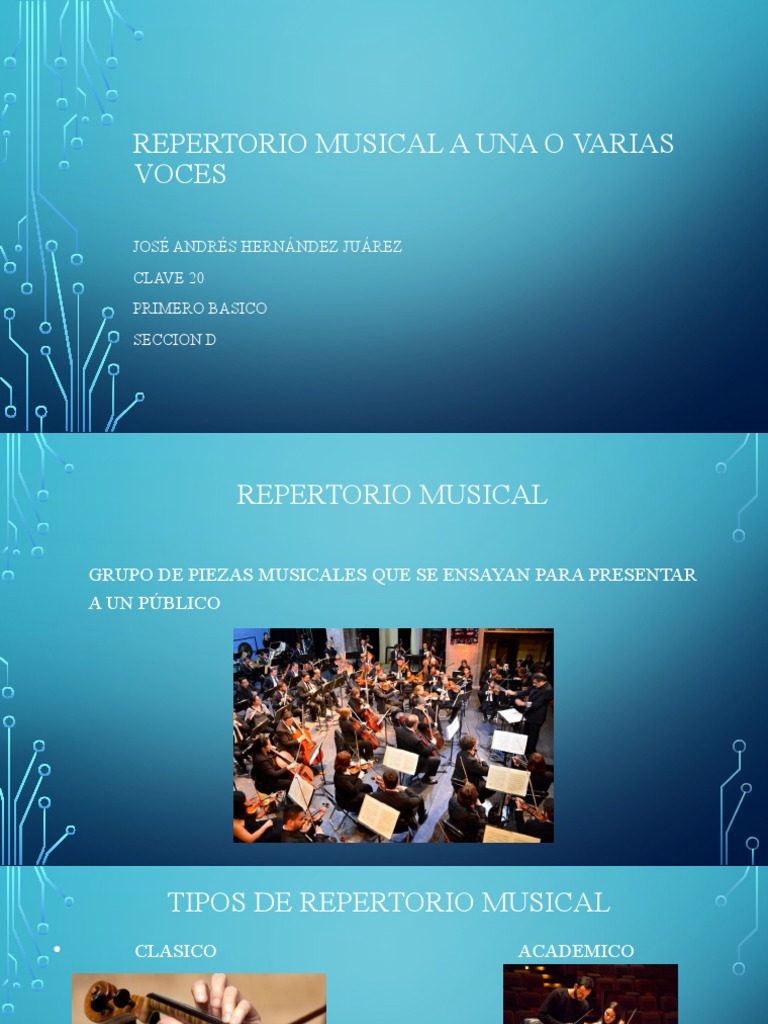 Tipos y Creación de Repertorio Musical | PDF
