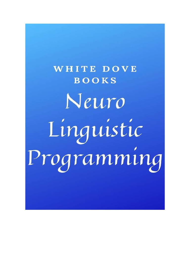 PNL in English | PDF | Neuro Linguistic Programming | Psychology